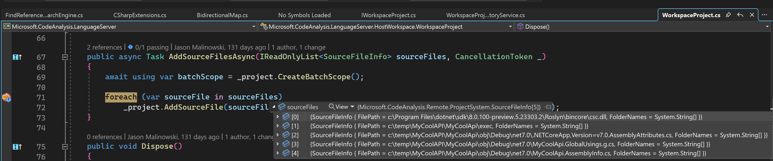 Enabling solution wide analysis attempts to compute diagnostics for non-source files · Issue ...
