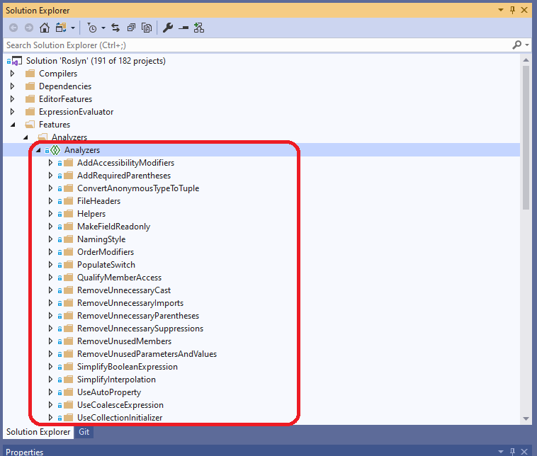 Shared projects in Roslyn.sln showing no files in solution explorer ...