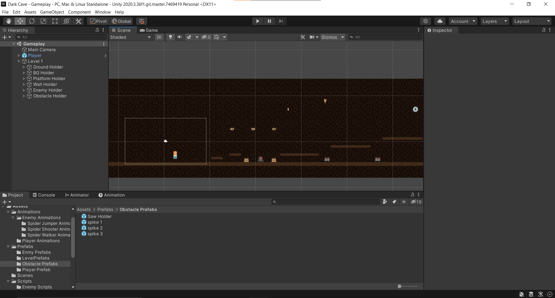 GitHub - ArmZaDev/Unity-Dark_Cave: Build game dark cave with unity2d
