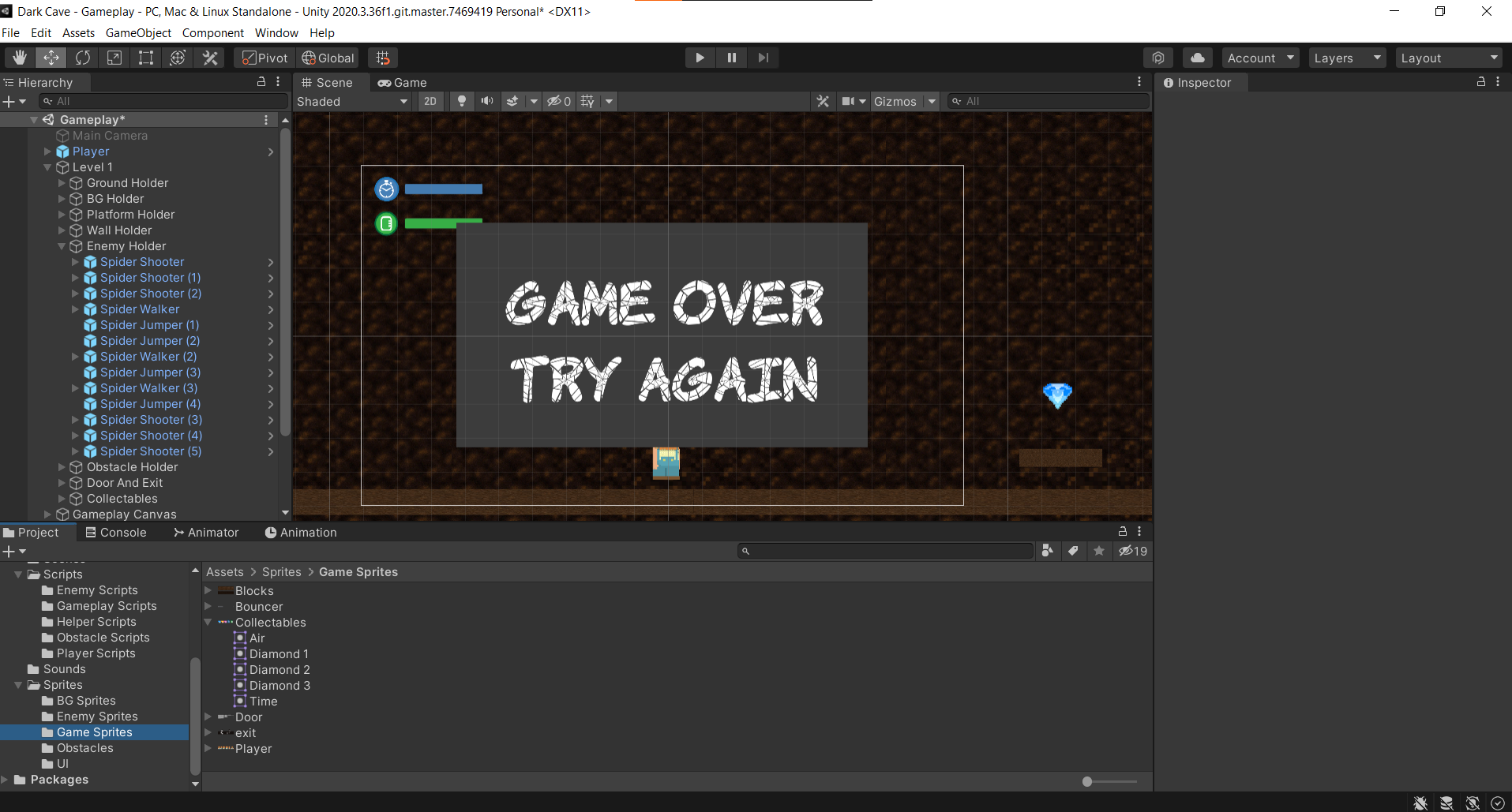 GitHub - ArmZaDev/Unity-Dark_Cave: Build game dark cave with unity2d