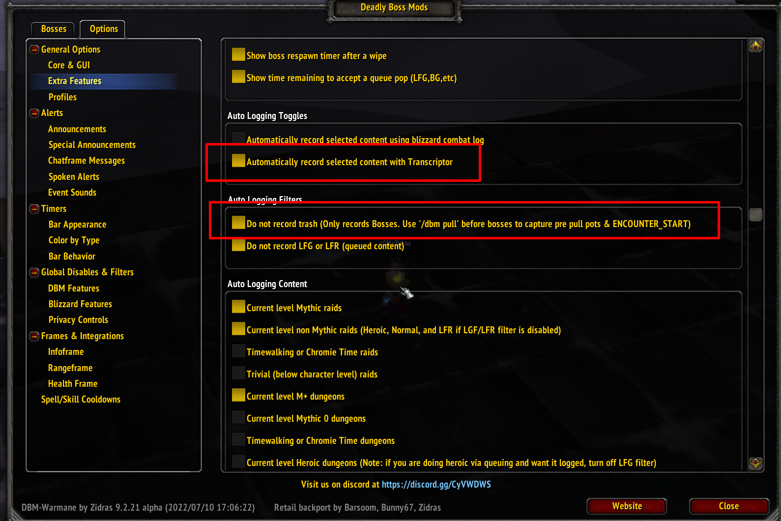 GitHub - Zidras/Transcriptor-WOTLK: Event logging addon for 3.3.5a ...