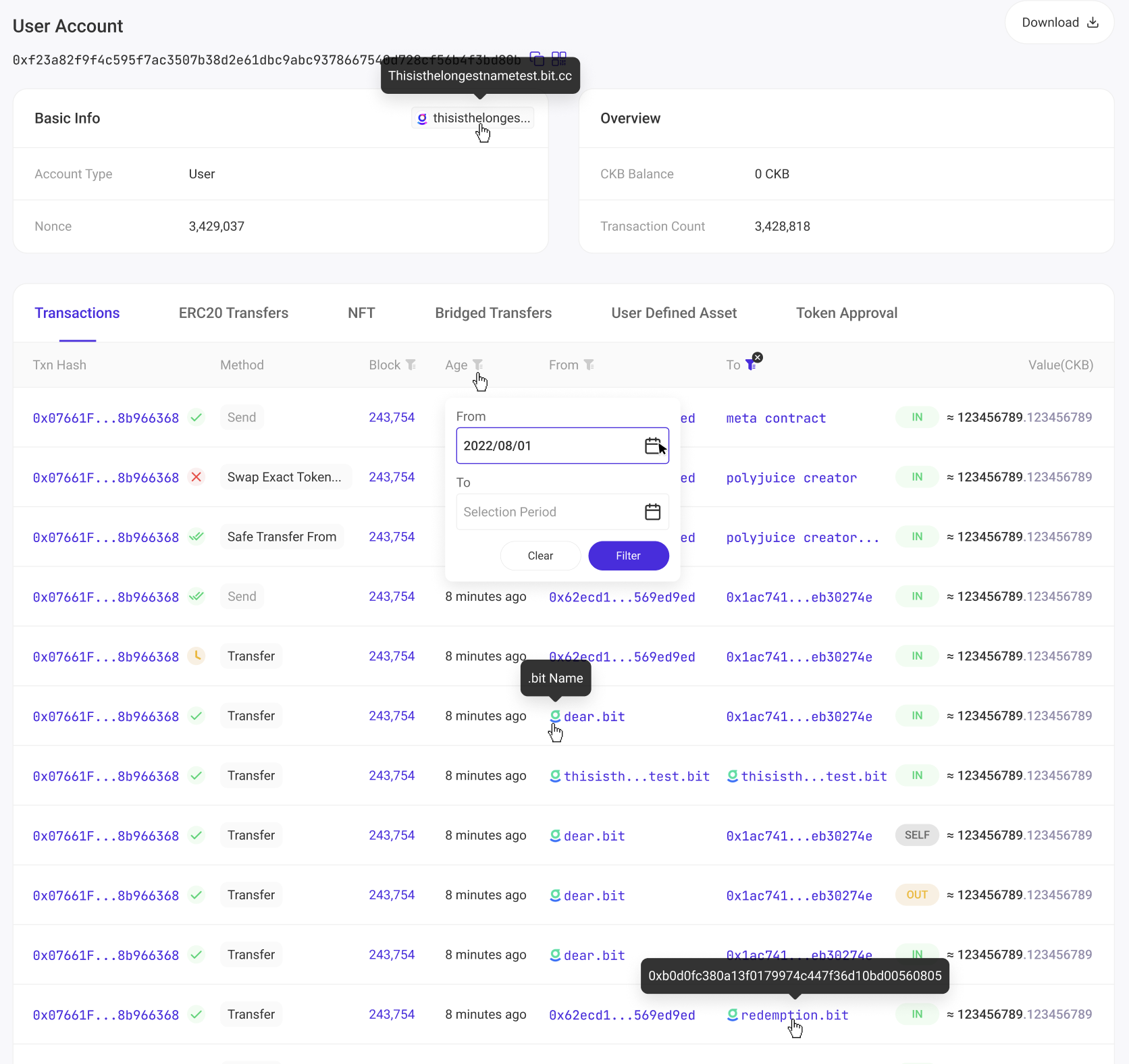 Support displaying .bit domain · Issue #15 · Magickbase/visual-style-guide · GitHub