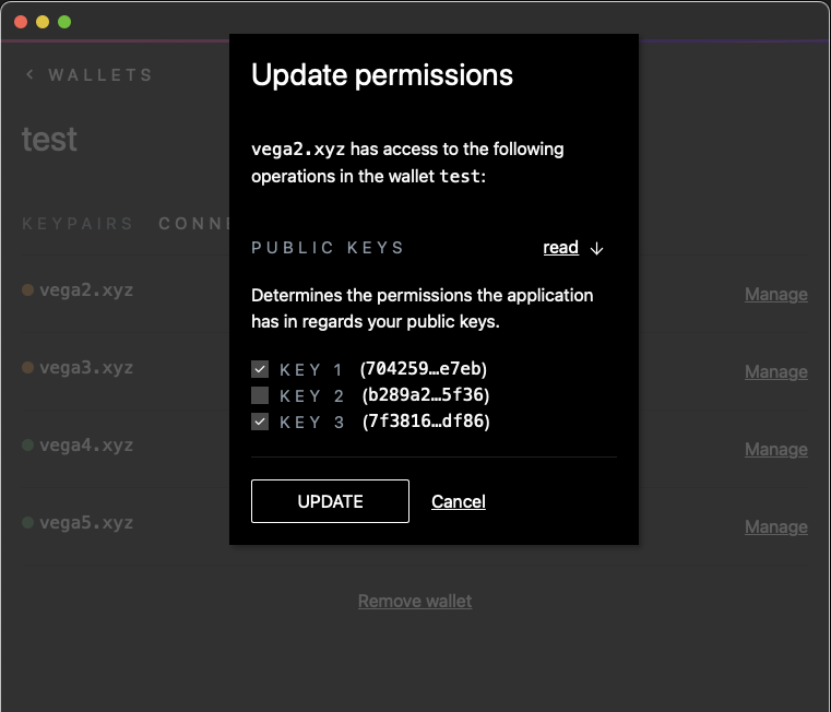 Desktop Wallet: Update permissions error · Issue #401 · vegaprotocol/vegawallet-desktop · GitHub