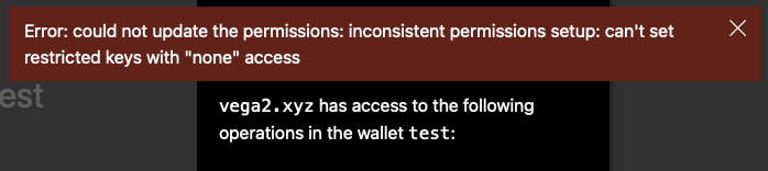 Desktop Wallet: Update permissions error · Issue #401 · vegaprotocol/vegawallet-desktop · GitHub