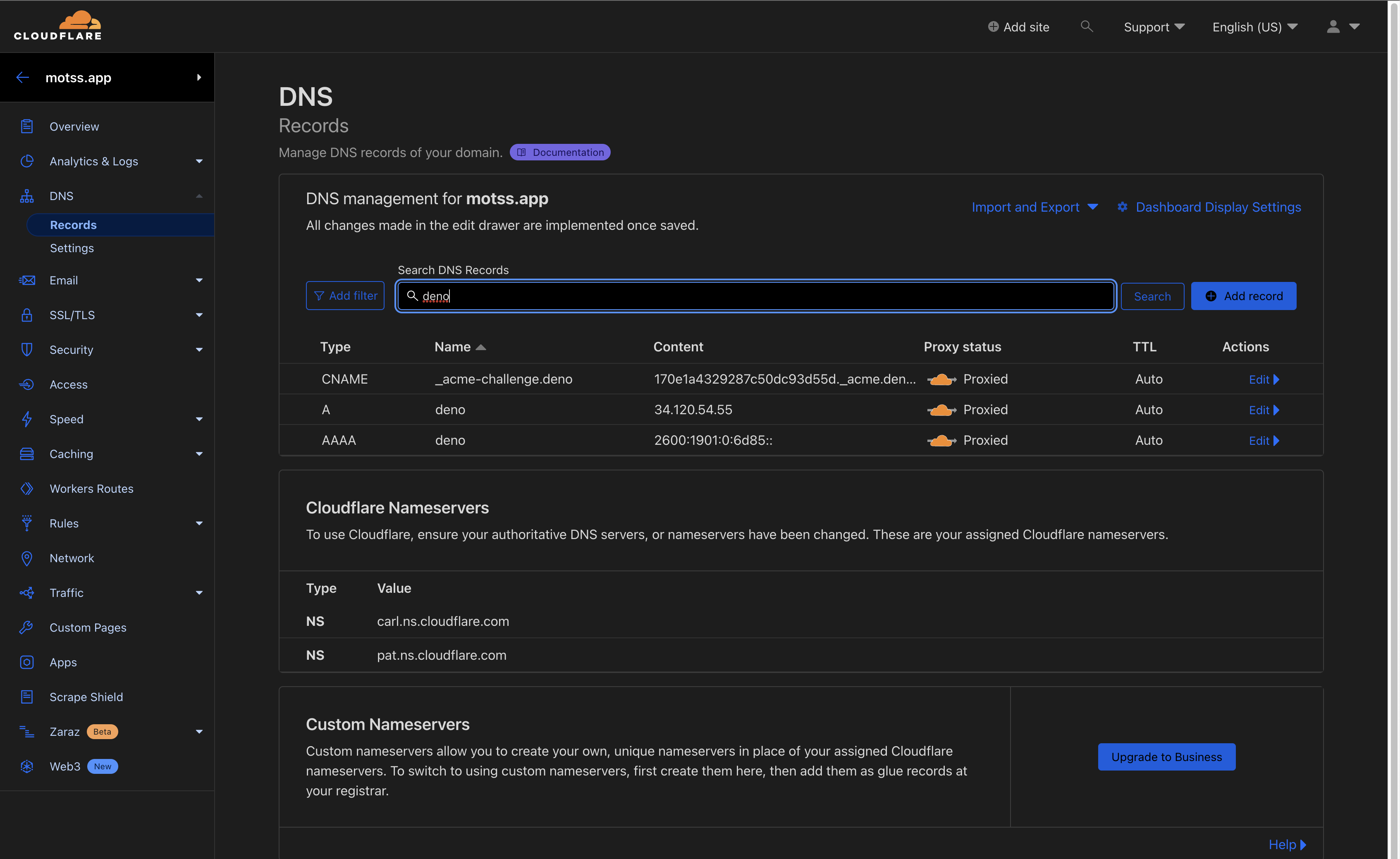 Unable To Add Custom Domain · Issue 356 · Denoland Deploy Feedback · Github
