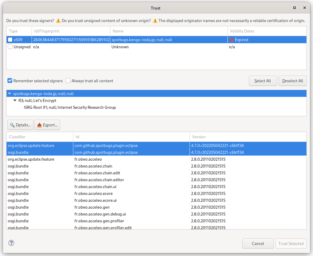 Spotbug Installation Fails Caused By Error Processing The Signatures · Issue 2164 · Spotbugs