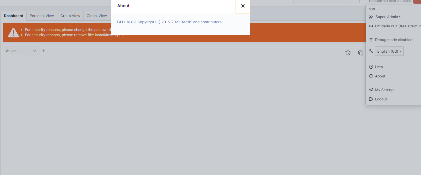 Blank dashboard after accessing all tab · Issue #12867 · glpi-project/glpi · GitHub