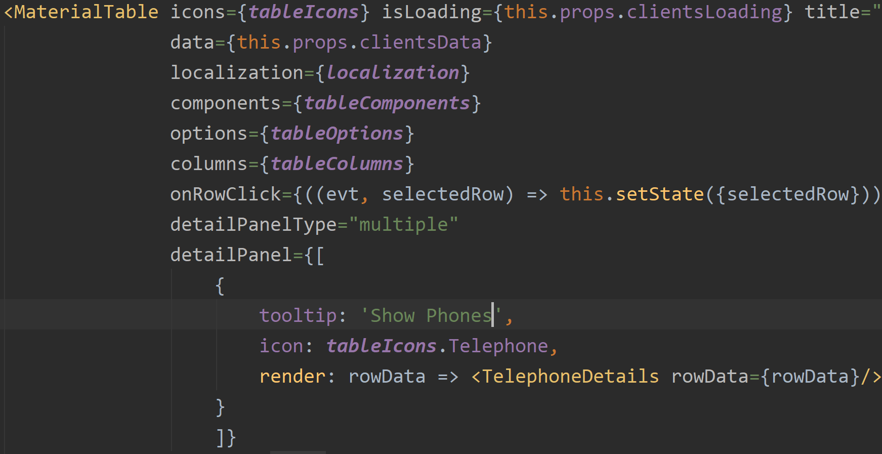 Warning: Failed prop type: Invalid prop `detailPanel` supplied to `MaterialTable`. · Issue #1387 ...