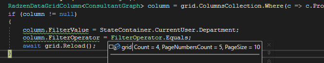 DataGrid Pager page count doesn't update after using Filter API · Issue #877 · radzenhq/radzen ...