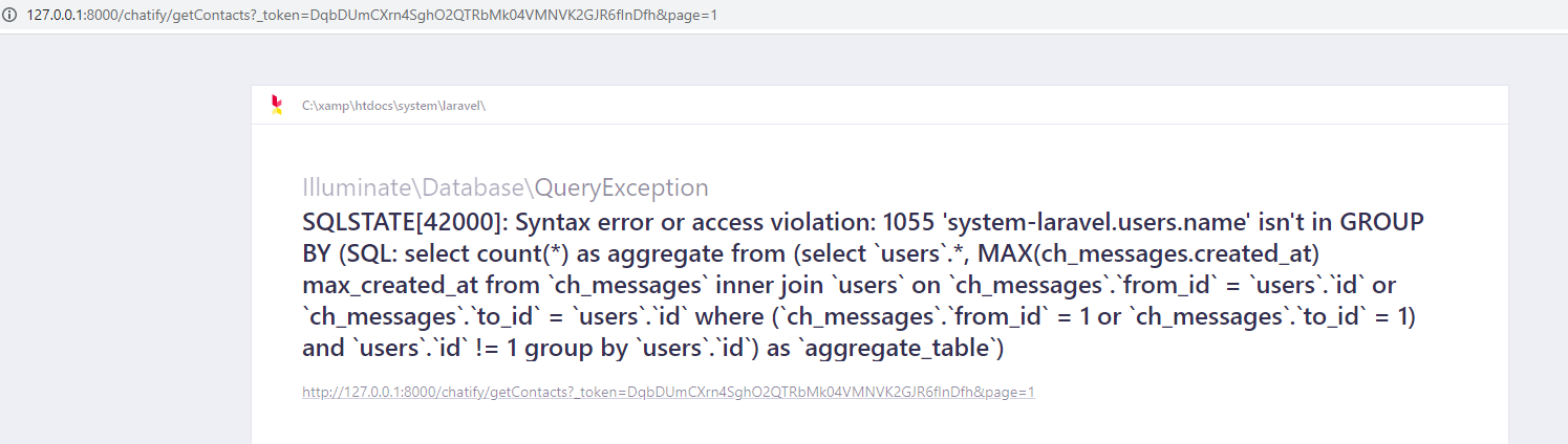 not allow me a message sending · Issue #185 · munafio/chatify · GitHub