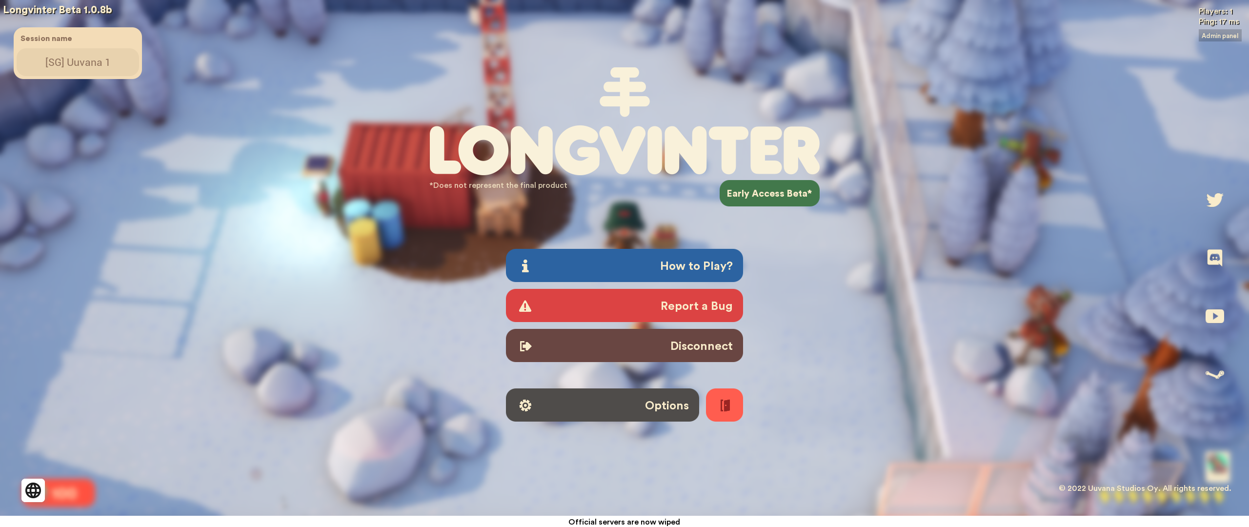 [SG] Uuvana 1 server bug or lag? · Issue #1205 · Uuvana-Studios/longvinter-windows-client · GitHub