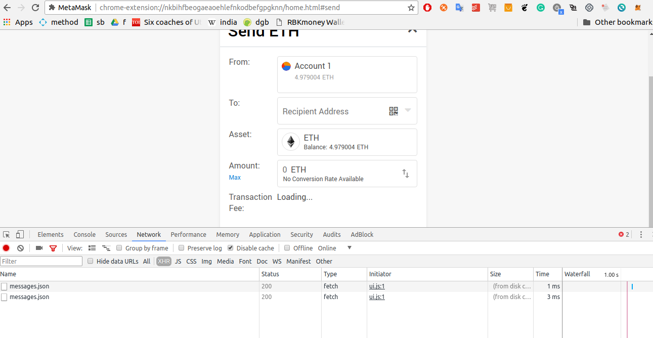 Metamask keeps loading while send - loading for gas price · Issue #6564 · MetaMask/metamask ...