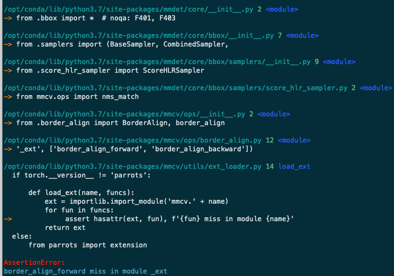 border_align_forward miss in module _ext when run demo.py · Issue #727 · open-mmlab ...