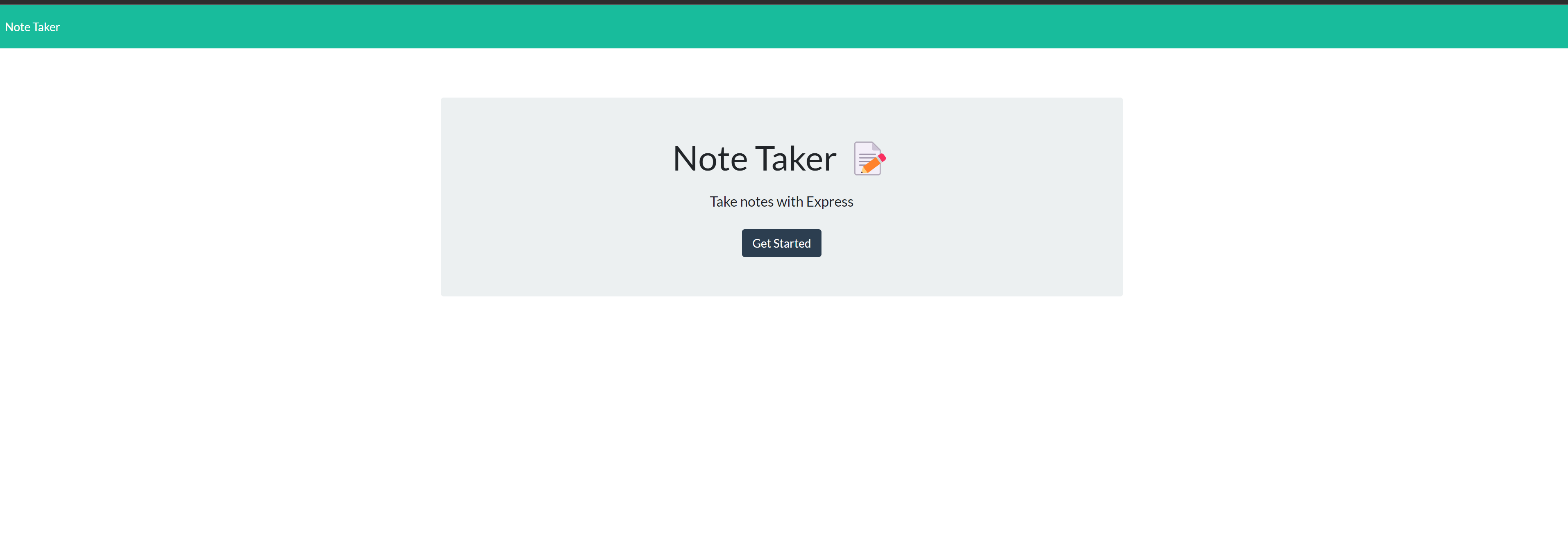 GitHub - HollieSundra/note-taker: Application for writing and saving notes