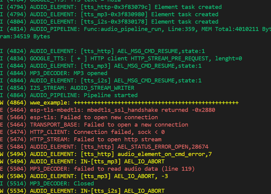 关于google_translate项目合并wwe后无法使用tts (AUD-4252) · Issue #919 · espressif ...