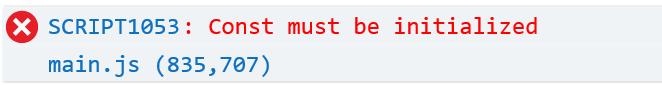`const Not Initalized` In Ie11 · Issue 1130 · Gaearon React Hot Loader · Github