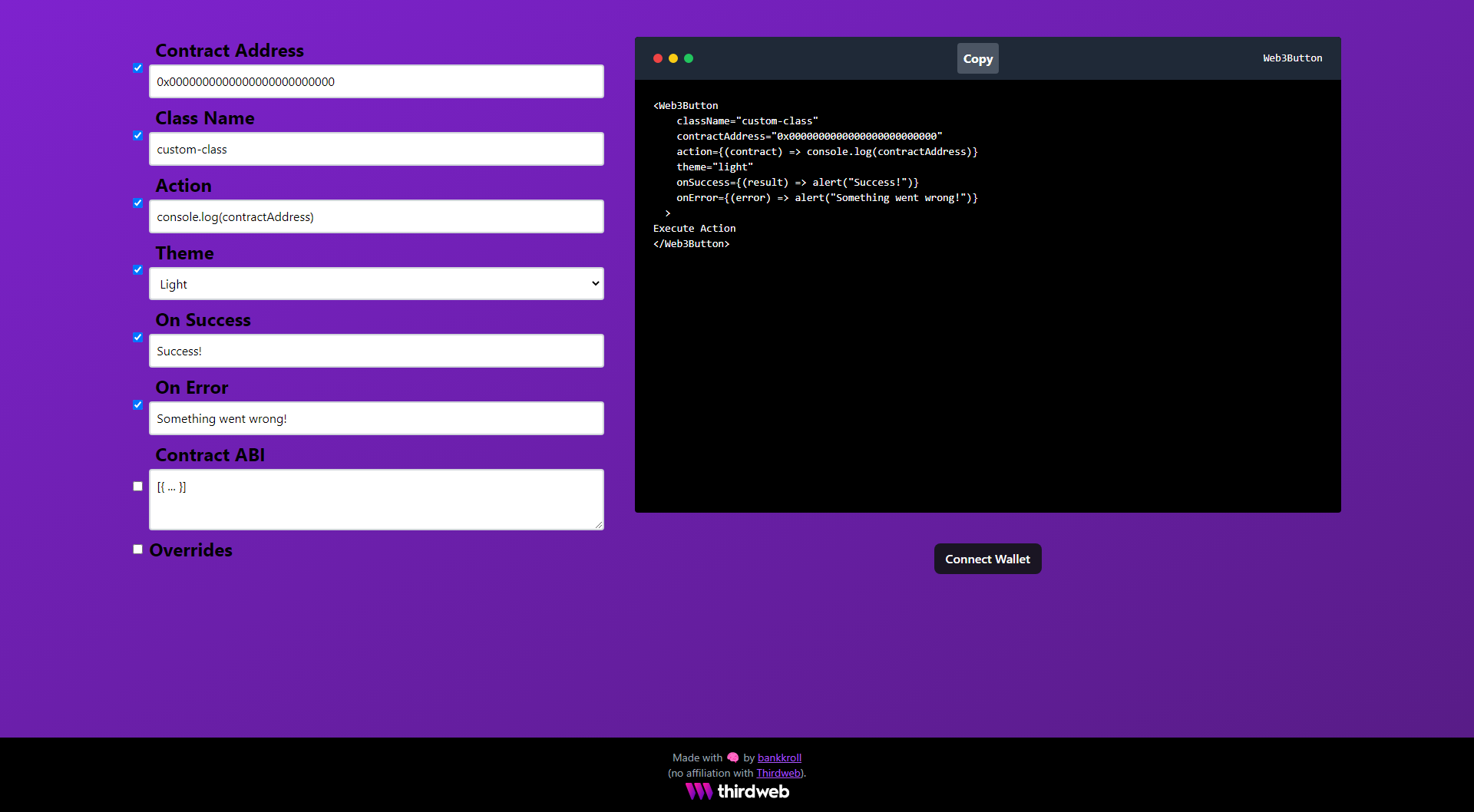GitHub - BankkRoll/thirdweb-Web3Button-generator