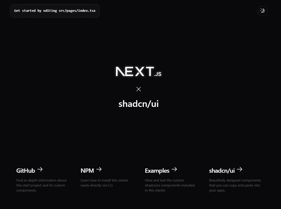 GitHub - BankkRoll/next-shadcn-starter: npx i create-next-shadcn-starter