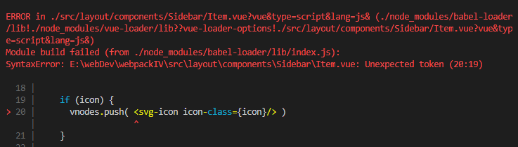 SyntaxError: Unexpected token vnodes.push( ) · Issue #439 · PanJiaChen/vue-admin-template · GitHub