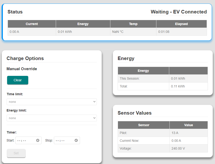 Manual Override · Issue 396 · Openevse Openevse Esp32 Firmware · Github