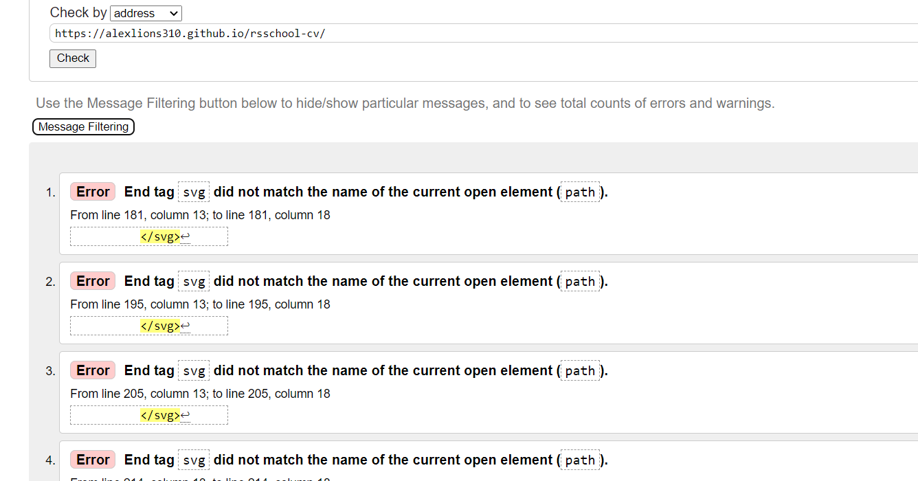 Cross-Check 'CV. HTML, CSS & Git Basics.' 'Alexlions310' · Issue #774 · rolling-scopes-school ...