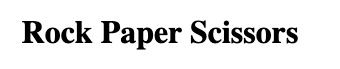GitHub - MFLind/Rock-Paper-Scissors