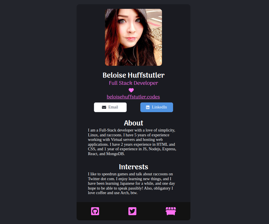 GitHub - fullStackRacc/react-business-card: A simple business card ...