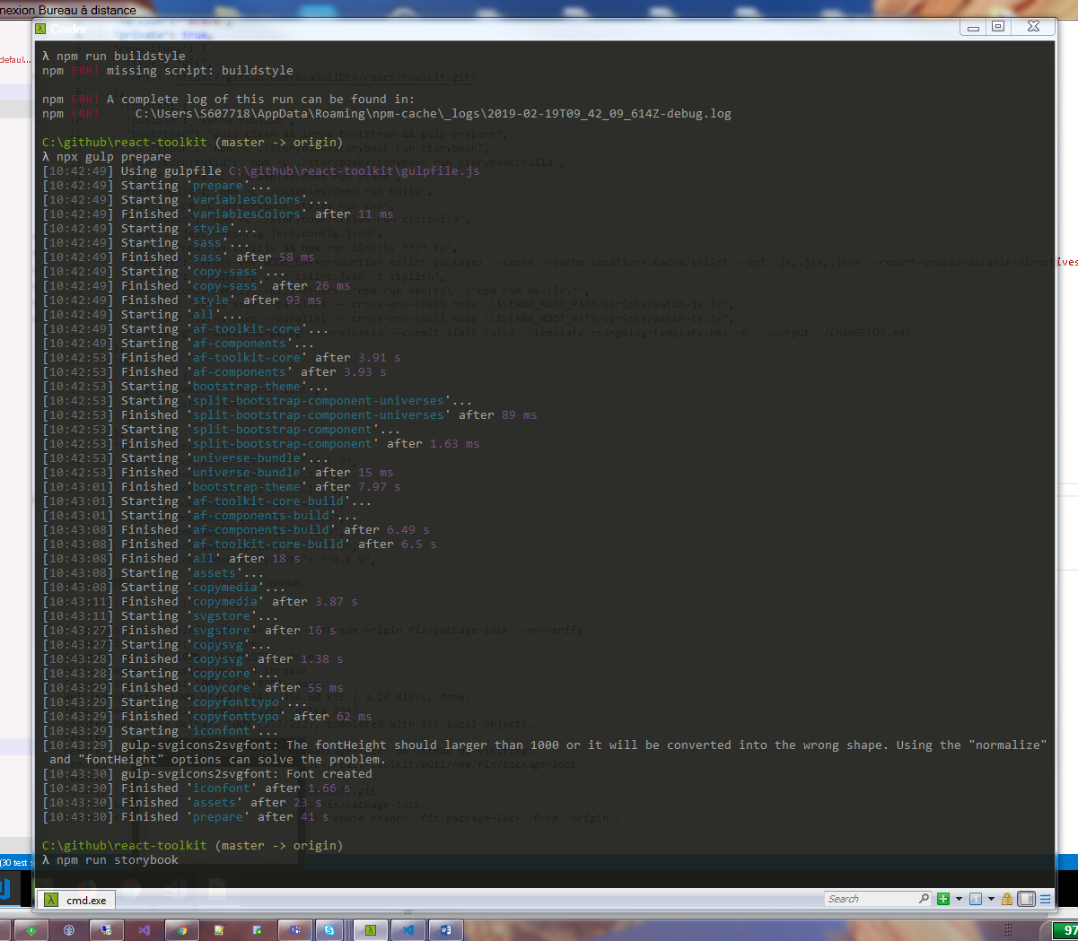 Difficult to run storybook on Windows 7 · Issue #85 · AxaFrance/react-toolkit · GitHub