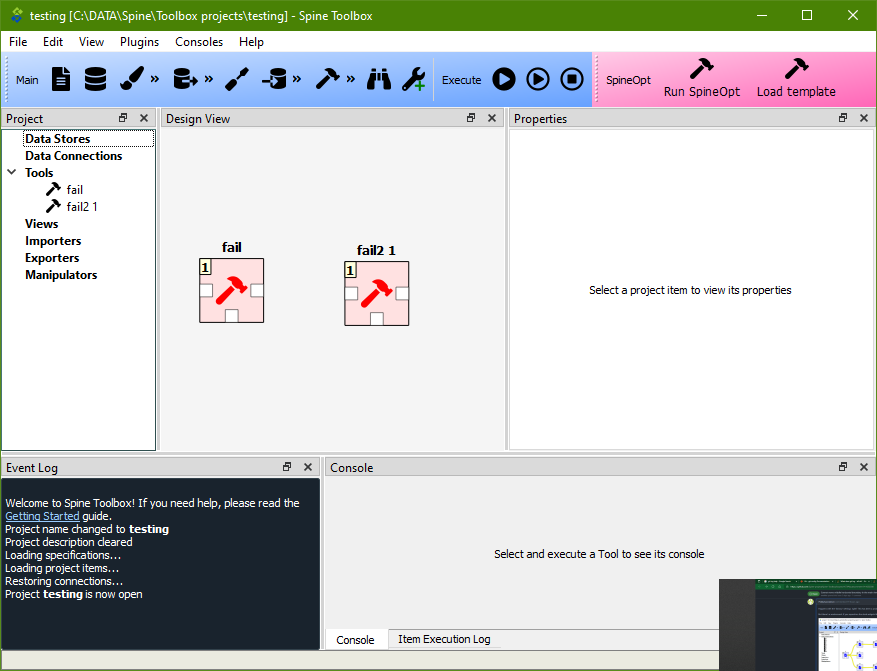 Cannot move middle horizontal boundary in the main view · Issue #1473 · spine-tools/Spine ...