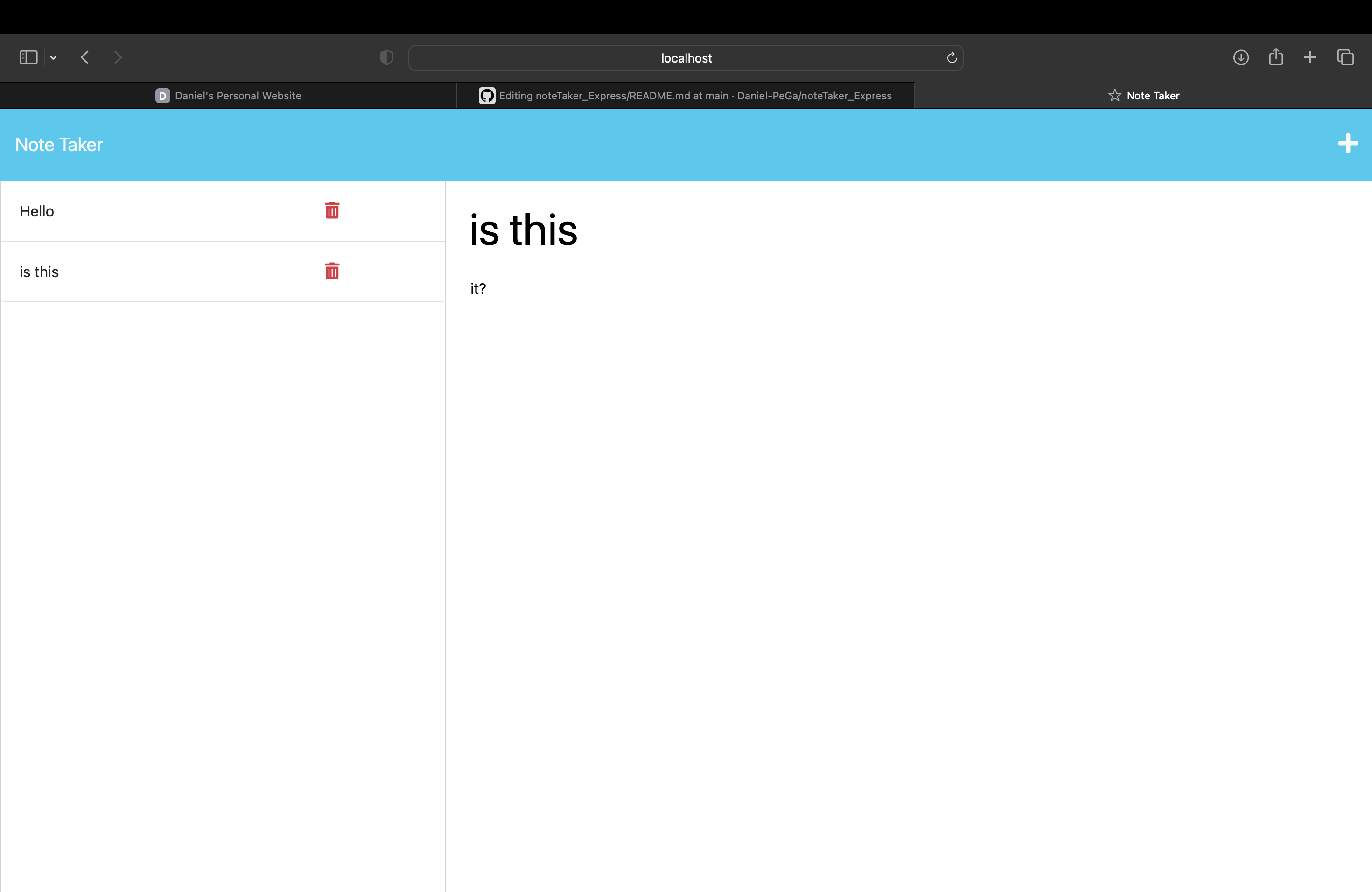 GitHub - Daniel-PeGa/noteTaker_Express