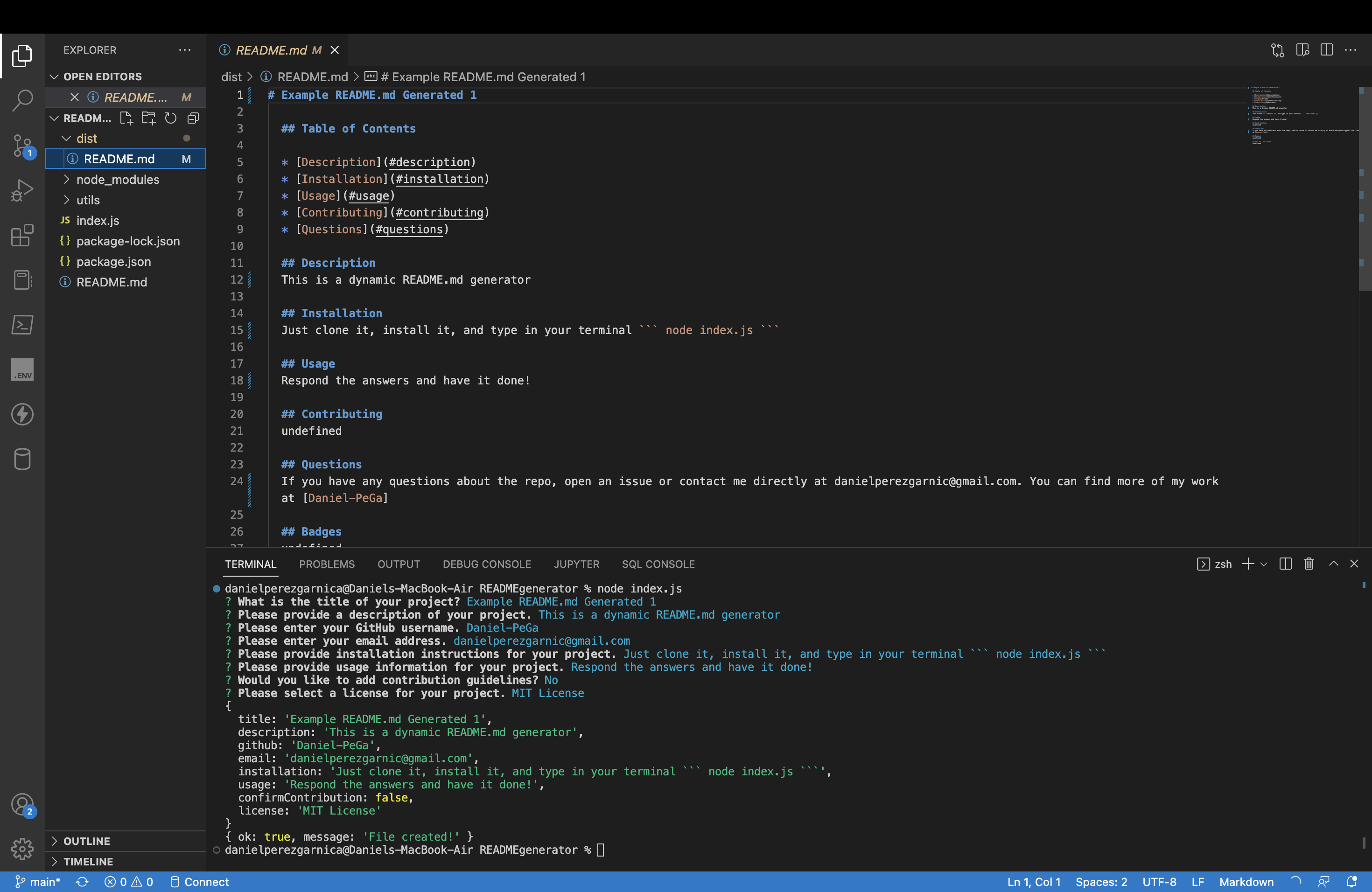 GitHub - Daniel-PeGa/READMEgenerator