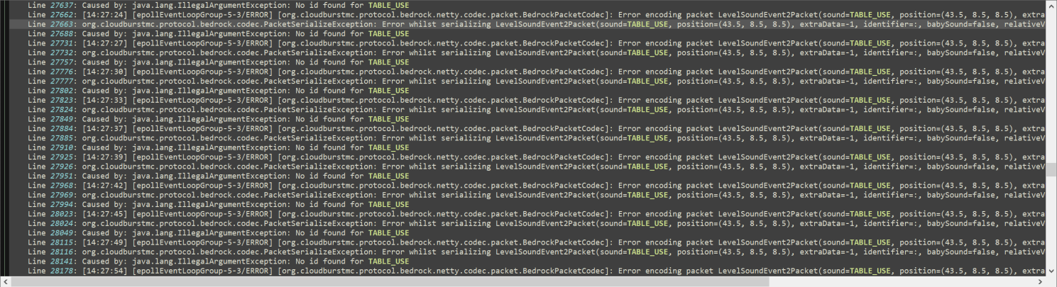/playsound not working after Build #1445 · Issue #3953 · GeyserMC/Geyser · GitHub