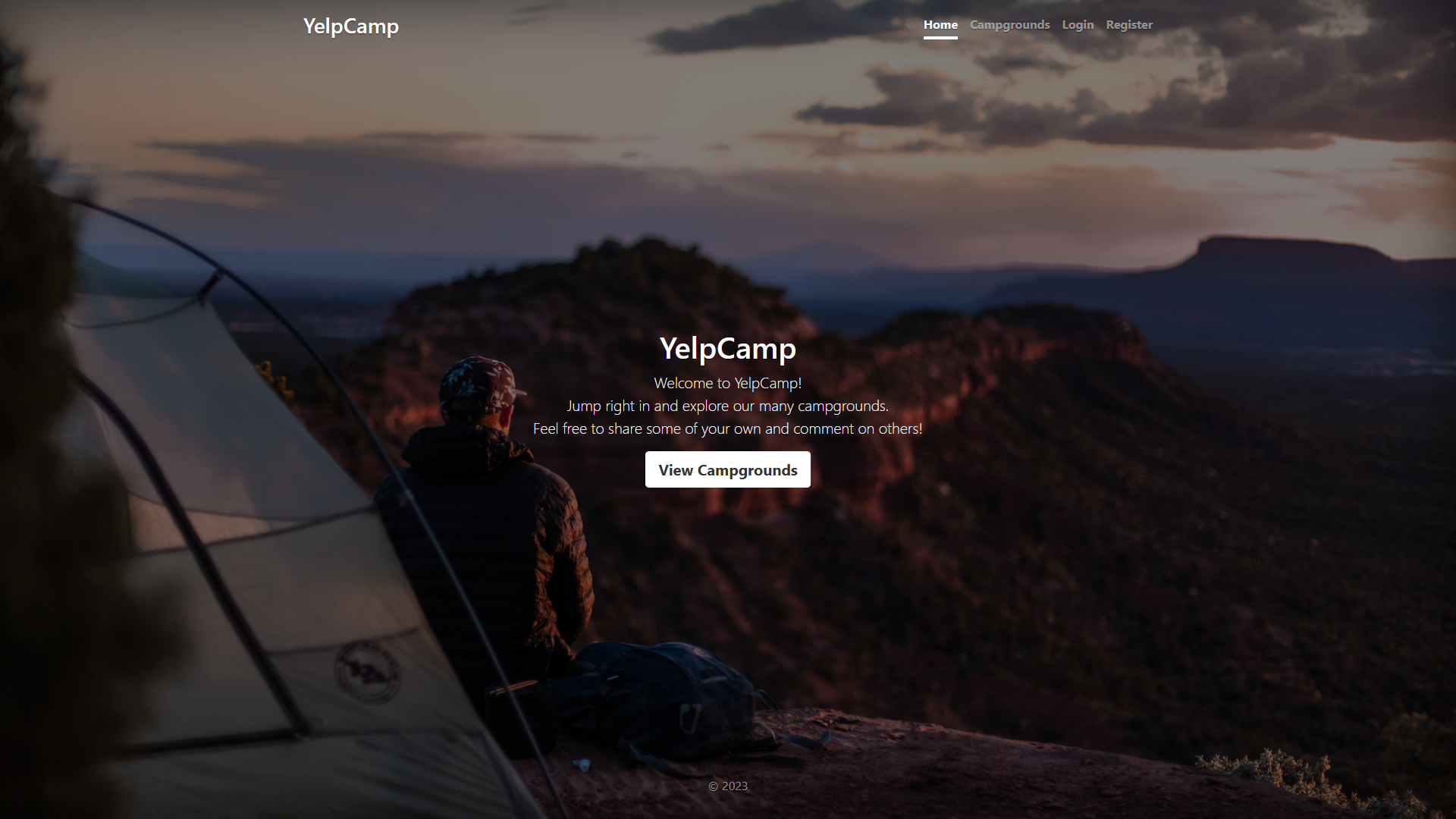 GitHub - danidin07/YelpCamp: website that shows campsite details and location (with maps) also ...