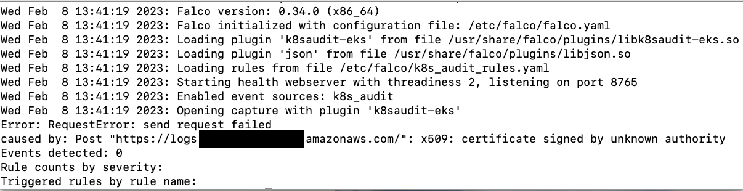 plugin "k8saudit-eks" No such file or directory. Exiting. issue · Issue #2395 · falcosecurity ...