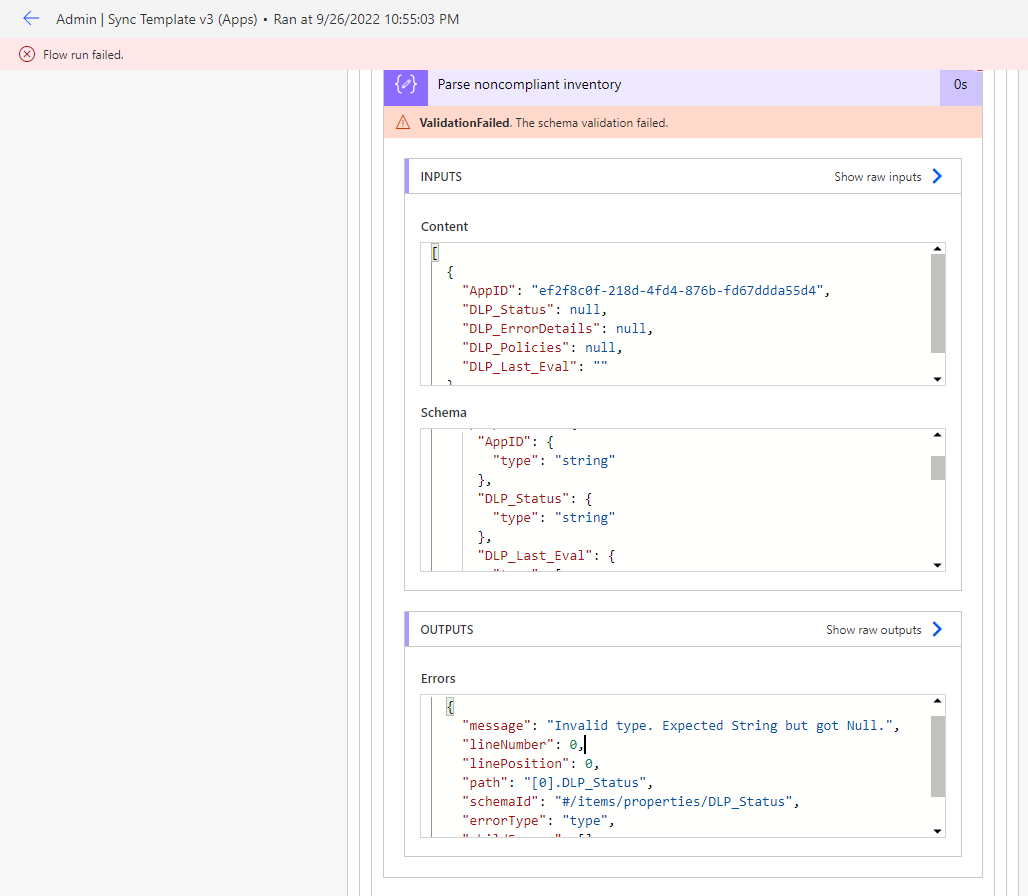 [CoE Starter Kit - BUG] Admin | Sync Template v3 (Apps) flow run fail · Issue #3785 · microsoft ...