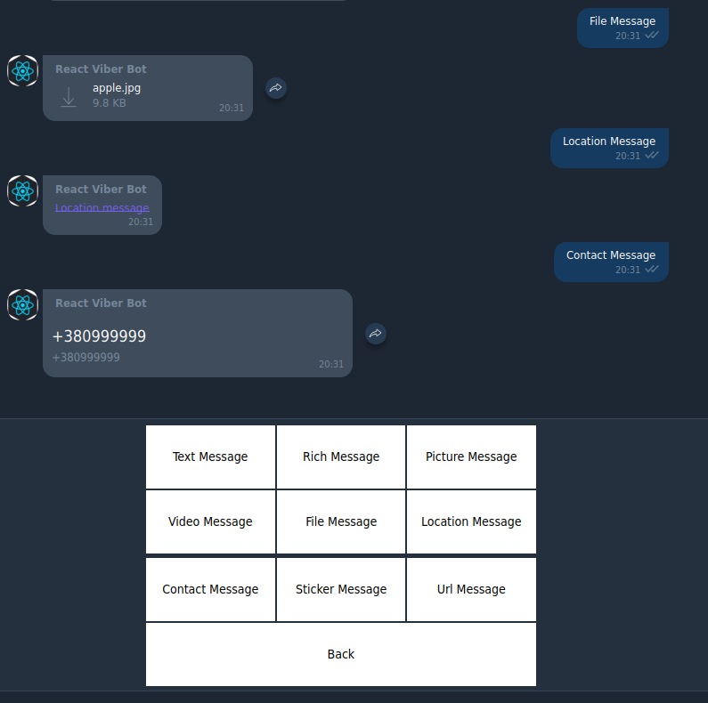 GitHub - mgerasika/react-viber-bot: Write server app with react!