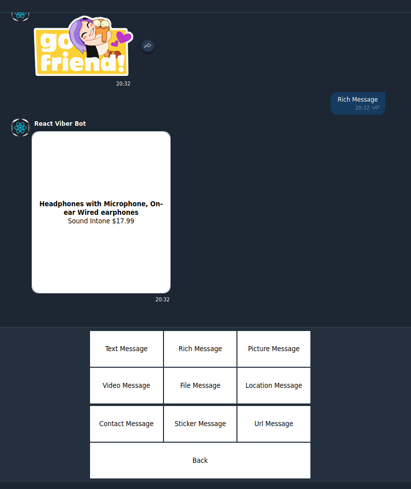 GitHub - mgerasika/react-viber-bot: Write server app with react!