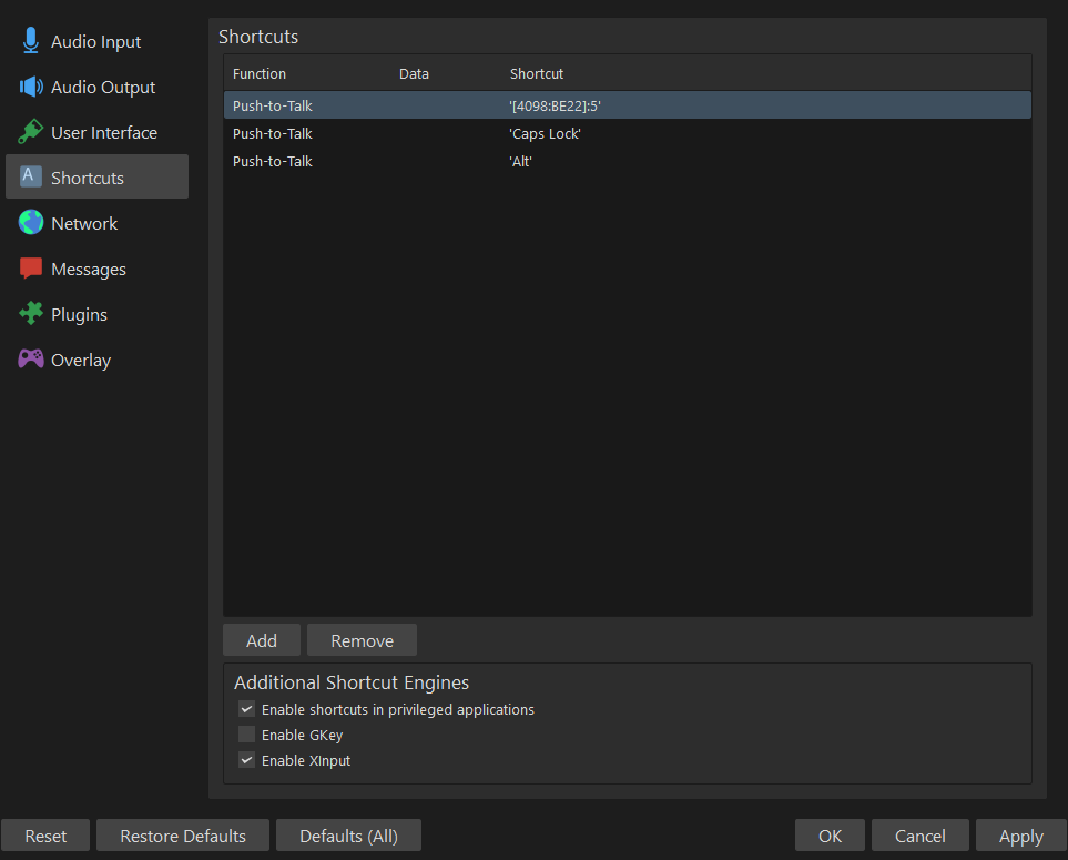 Define Custom Key/Mouse/Joystick bindings for element · Issue #22323 ...