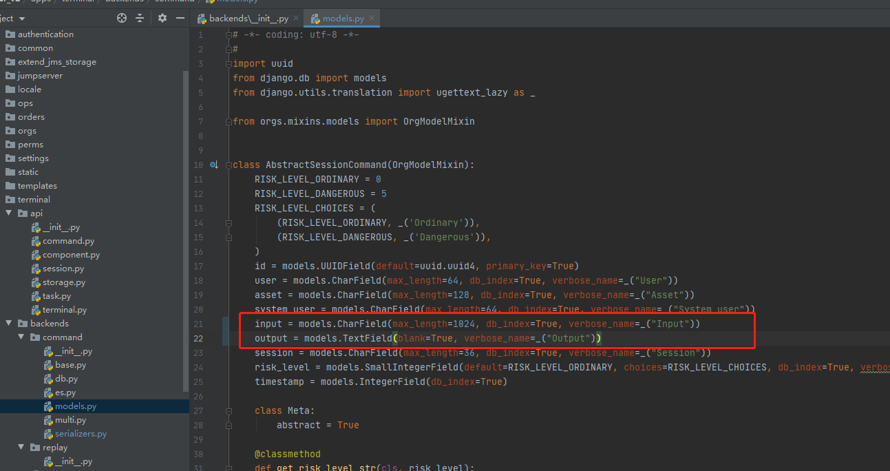请问命令存储在哪里调用的api · Issue 9951 · Jumpserverjumpserver · Github