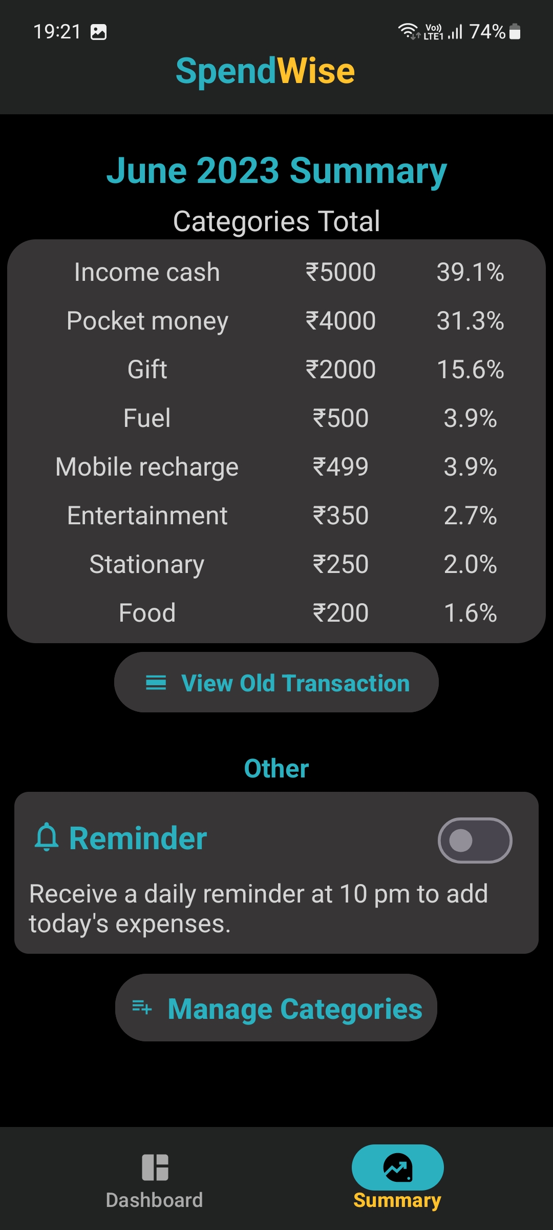 GitHub - Jain-Sumit/SpendWise: Expense Management Android Application