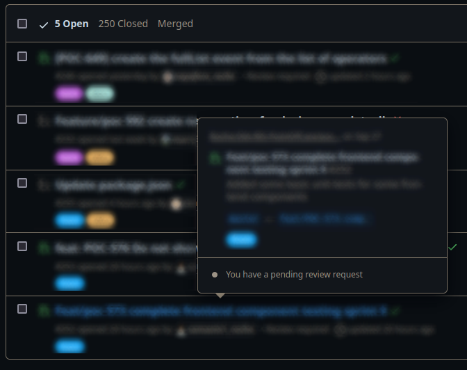 Show your pending review status in the PRs list · Issue #6968 · refined-github/refined-github ...