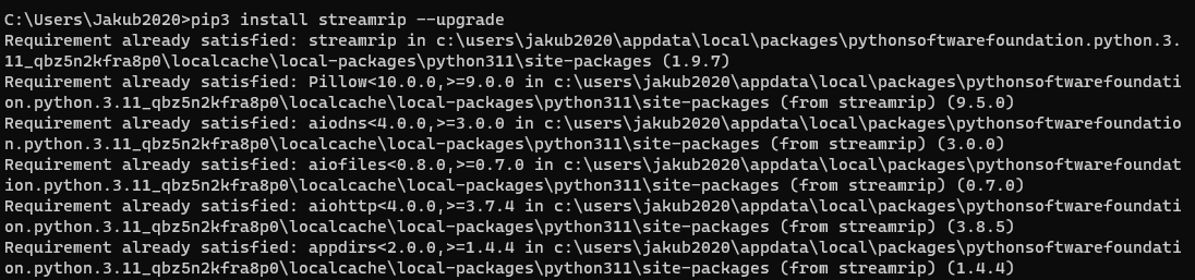 [BUG] Not actually a bug, just struggling with installing streamrip. · Issue #440 · nathom ...