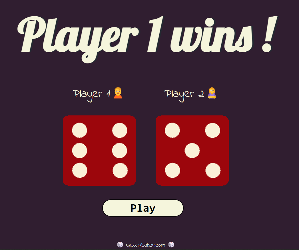 GitHub - Wasif-Bin-Zahir/Dicee-Challenge-Javascript