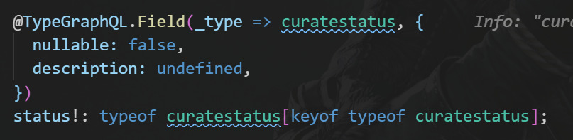 Compatibility Issues Between Typegraphql And Prisma Enum Types · Issue 3 · Michallytek