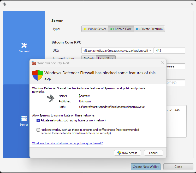 [null:-1] Connection errors when using an avahi alias .local name for the Bitcoin RPC on windows ...