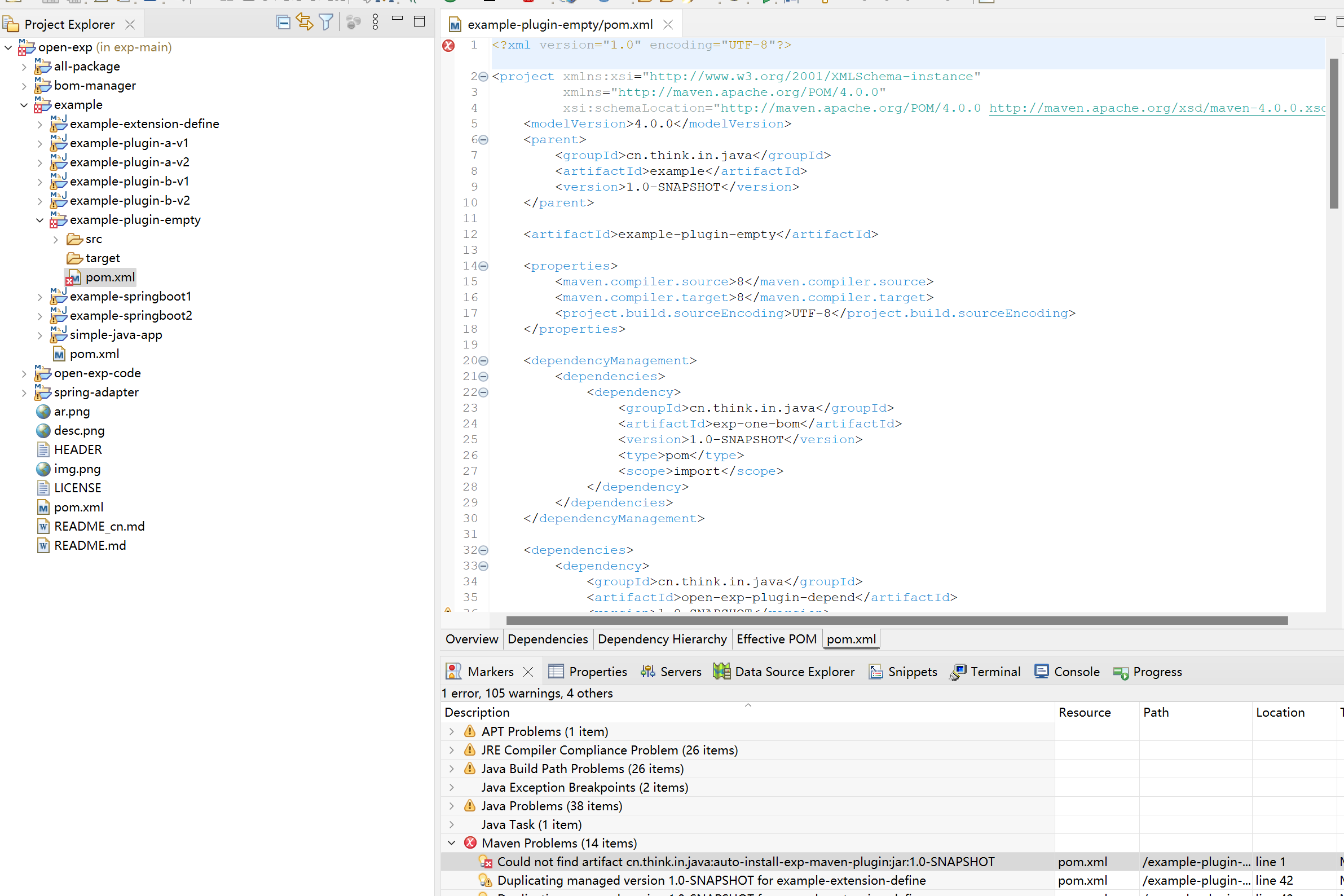 兄弟，用eclipse导入项目报错 · Issue #5 · stateIs0/exp · GitHub