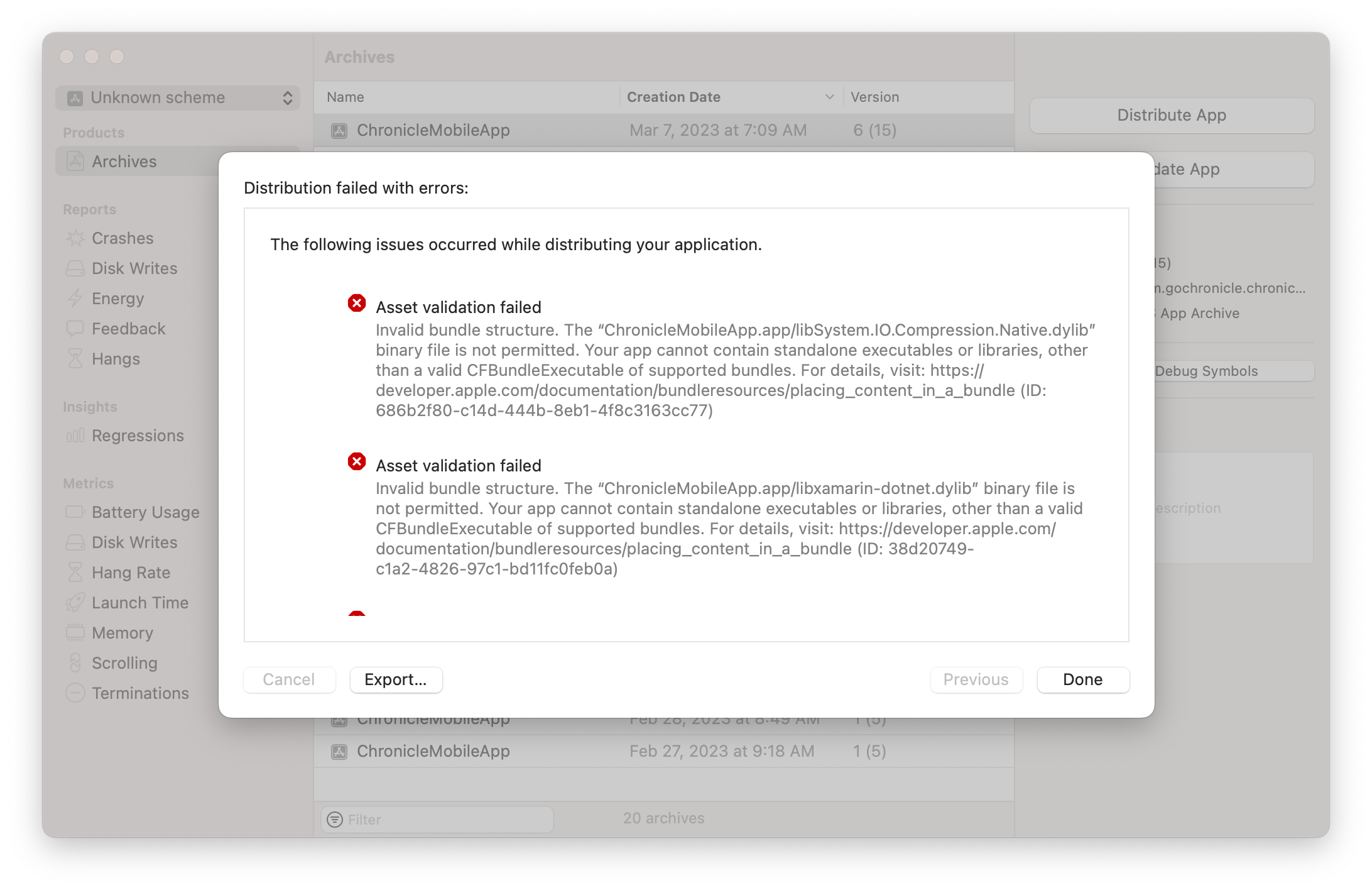 Unable To Upload IPA File To Apple Appstore Issue 13763 Dotnet 