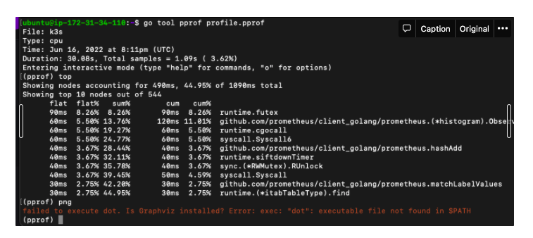 [Release-1.23] - Add pprof capability to k3s server? · Issue #5687 · k3s-io/k3s · GitHub