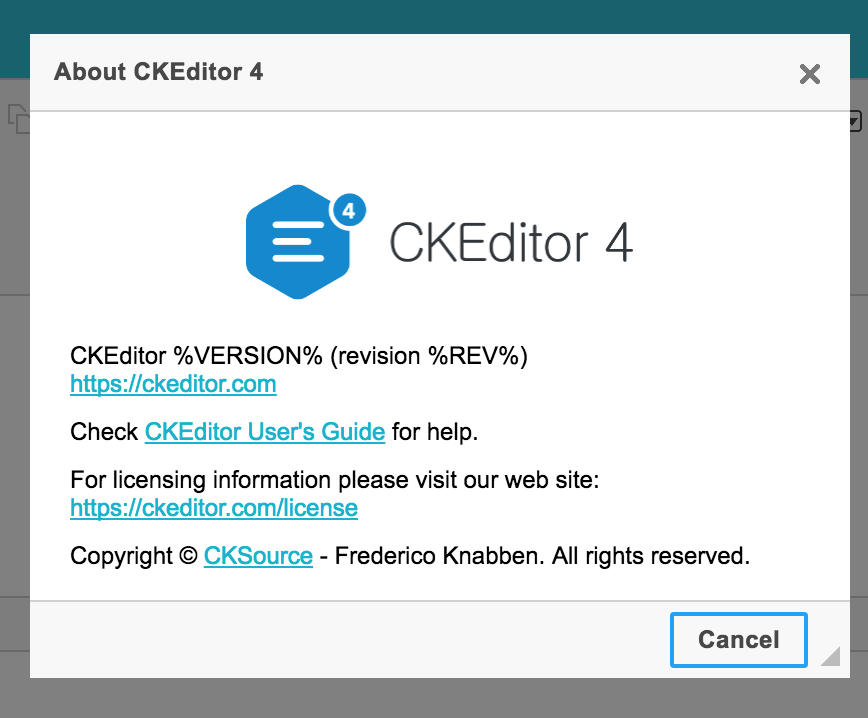 Update logo and title in the "About" plugin · Issue #1165 · ckeditor/ckeditor4 · GitHub