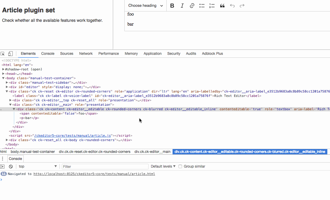 It is possible to type at the beginning of the 7ZWS · Issue #3834 · ckeditor/ckeditor5 · GitHub